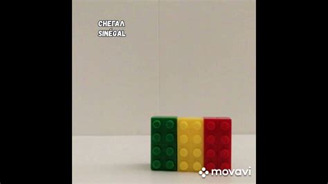Лего флаг Синегала. Lego drapeau du Sinégale. - YouTube