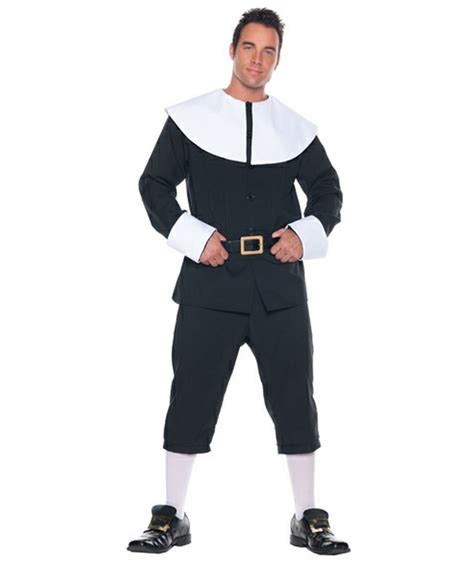Pilgrim Man Costume - Adult Costume - Colonial Halloween Costume at ...