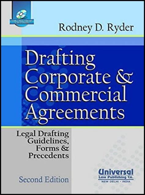 Drafting Corporate And Commercial Agreements Legal Drafting Guidelines