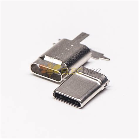 Type C Straight USB Connector With Shell