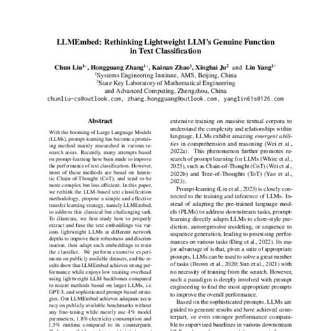 Llmembed Rethinking Lightweight Llms Genuine Function In Text