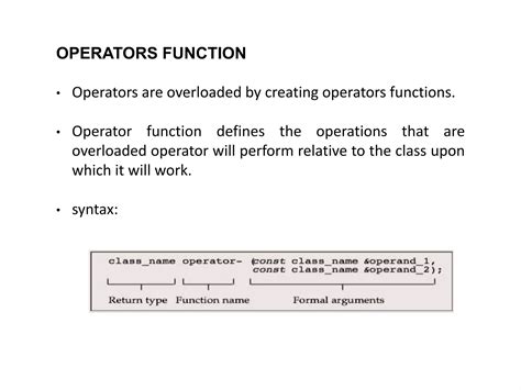 Operator Overloading & Function Overloading | PPT