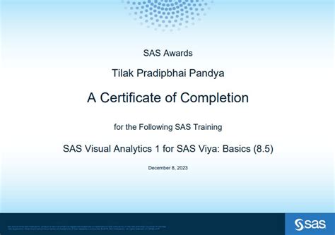 Tilak Pandya On Linkedin Sas Dataanalytics Certification Professionaldevelopment Sastraining