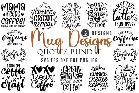 Coffee Mug Design Svg Bundle
