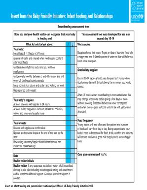 Fillable Online Baby Friendly Breastfeeding Assessment Form Red Book P6