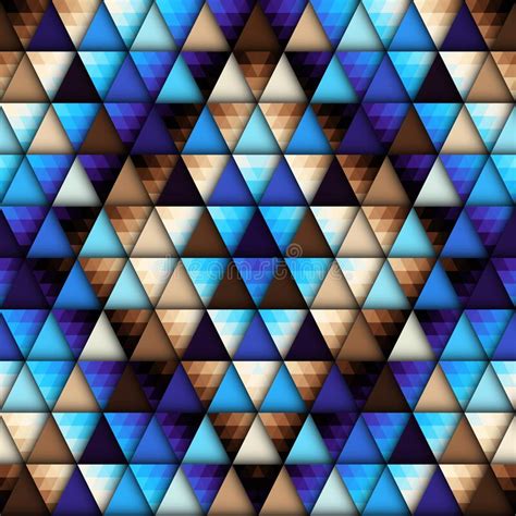 Geometric Abstract Triangles Pattern Seamless Vector Image Stock Vector Illustration Of