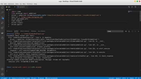 Sessionnotcreatedexception Message Session Not Created From Chrome Not Reachable · Issue 8855