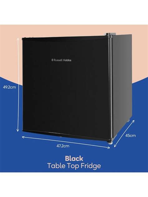 Russell Hobbs Rhttf0e1b 43l Table Top Fridge Black