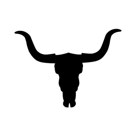 Premium Vector Texas Longhorn Cattle On White Isolationvector