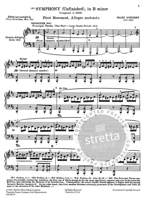Symphony No 8 In B Minor Unfinished Von Franz Schubert Et Al Im
