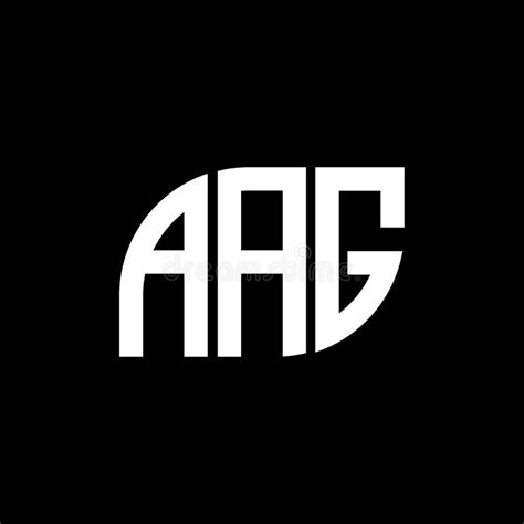 Aag Letter Logo Design On Black Backgroundaag Creative Initials Letter