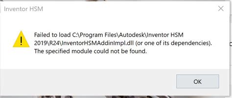 solved inventor 2020 hsm failed to load autodesk community
