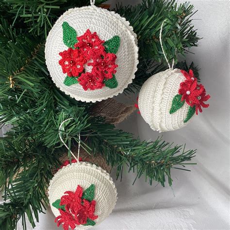Poinsettia Ornament Etsy