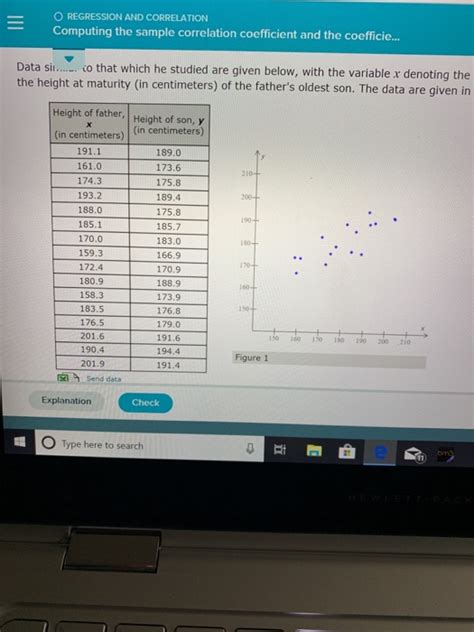Solved Oregression And Correlation Computing The Sample