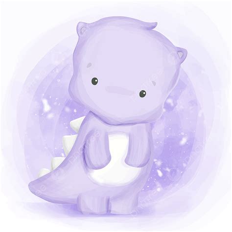 Cute Purple Dragon Clipart