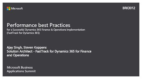 Performance Best Practices For A Successful Dynamics 365