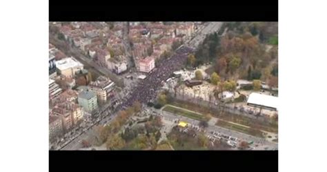 Вижте видео с въздушни кадри от митинга на БСП
