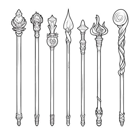 A Set Of Four Different Types Of Torches With Different Designs
