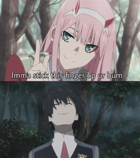 Didnt Know Zero Two Was Into That Kind Of Thing R Darlinginthememes