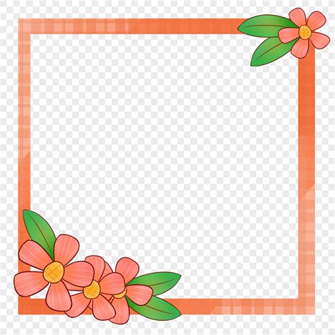 簡約美觀植物鮮花邊框psd圖案素材免費下載 尺寸1000 × 1000px 圖形id401271042 Lovepik