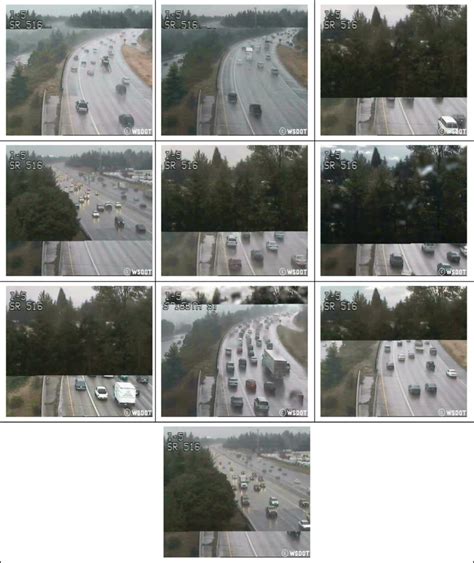 representative frames of top ten retrieved video results obtained by