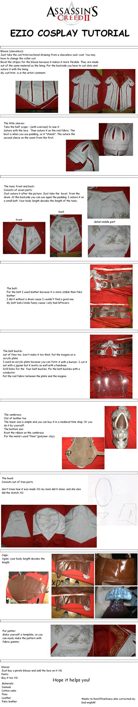 Ezio Cosplay Tutorial English By Ladybad On Deviantart