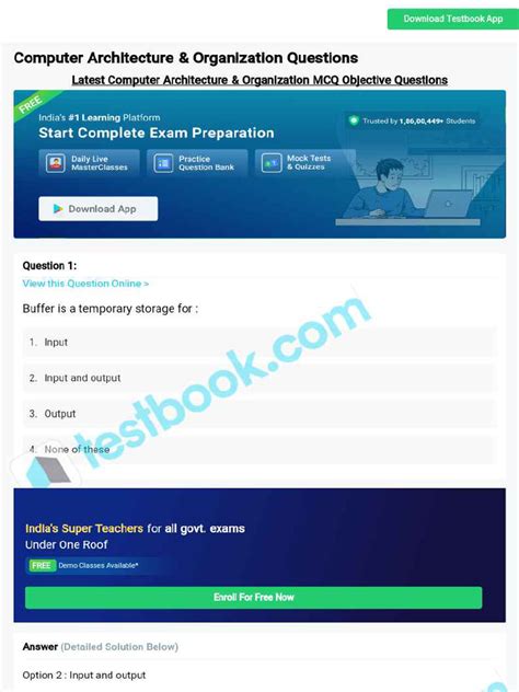 mcq on computer architecture organization 639c0eff88d92f440f02b92a pdf