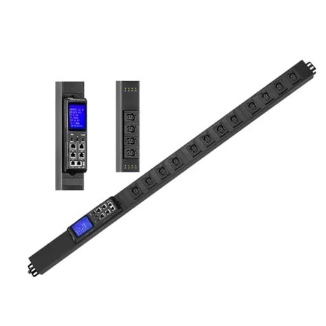 IEC C13 C19 Socket Intelligent PDU In Data Center Monitoring By Network Aluminum Alloy And