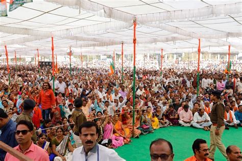 Photographs Bjp National President Shri Amit Shah Addressing A Public