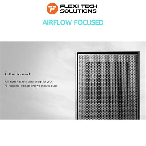 Tecware Nexus Air Tg Black White Pc Desktop Atx Casing Flexi Tech