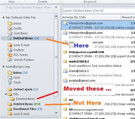 Solved How To Move Contents Of Outlook Folder To Another Folder