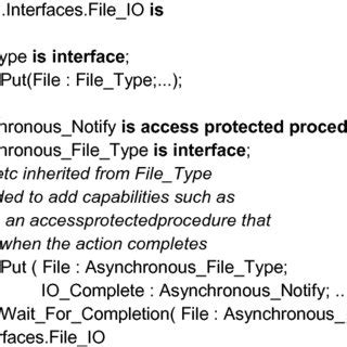 Proposed Ada Interfaces Structure For OS Interfacing Download Table