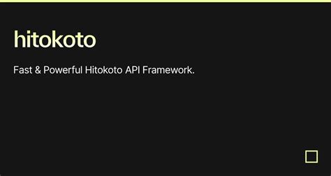Hitokoto Codesandbox