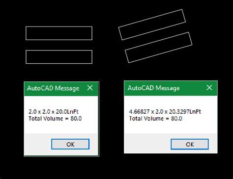 solved volume with calculation from multiple objects selected