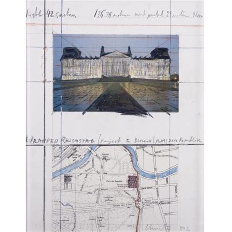 Wrapped Reichstag Project For Berlin Platz Der Republik By Christo