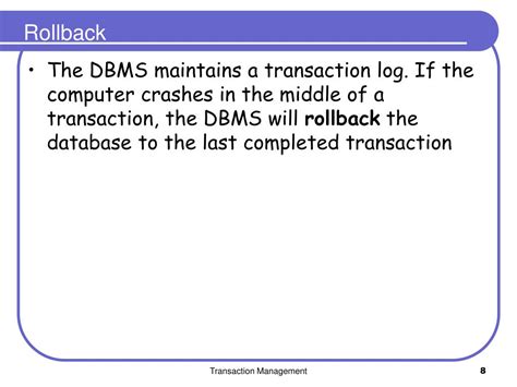 PPT F28DM Database Management Systems Transaction Management