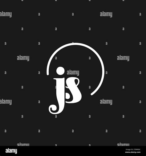 Js Logo Initials Monogram With Circular Lines Minimalist And Clean Logo Design Simple But