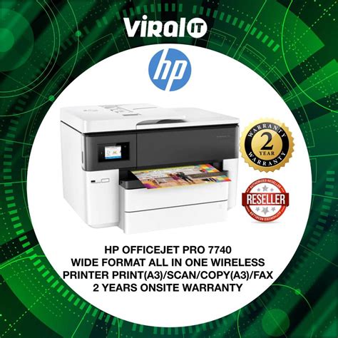 HP OFFICEJET PRO 7740 WIDE FORMAT ALL IN ONE WIRELESS PRINTER PRINT A3 SCAN A3 COPY A3 FAX