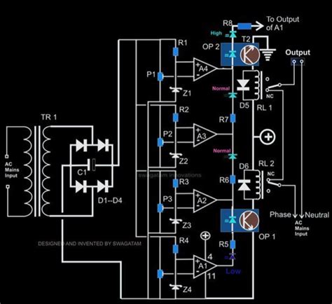 Transformerless Mains High And Low Voltage Cut Off Circuit Using Ic