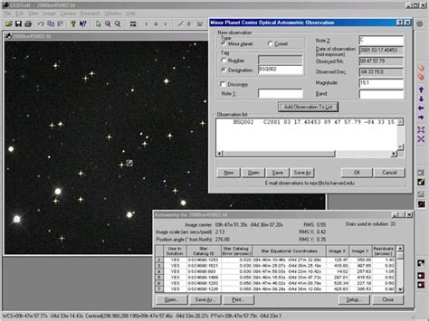 Ats Astrometry Information