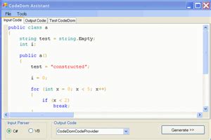 CodeDom Assistant CodeProject