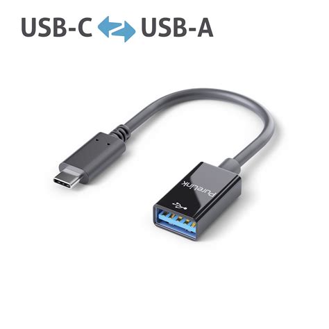Premium USB-C auf USB-A OTG Adapter (USB 3.1 Gen1), Portsaver 0,10m ...