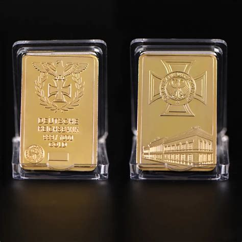 Souvenir Non Currency Tourism Gold Art Collection T Gold Brick Zinc