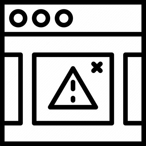 App Content Error Interface Notification Warning Window Icon Download On Iconfinder