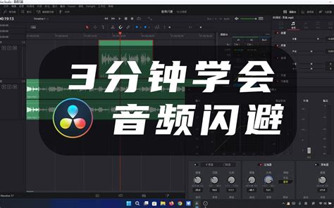 Davinci教程 3分钟学会用达芬奇制作音频闪避效果 Bilibilib站无水印视频解析——yiuios易柚斯