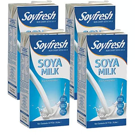 Soyfresh Soya Milk 1l Bundle Of 4 Hersheys Chocolate Cookies And