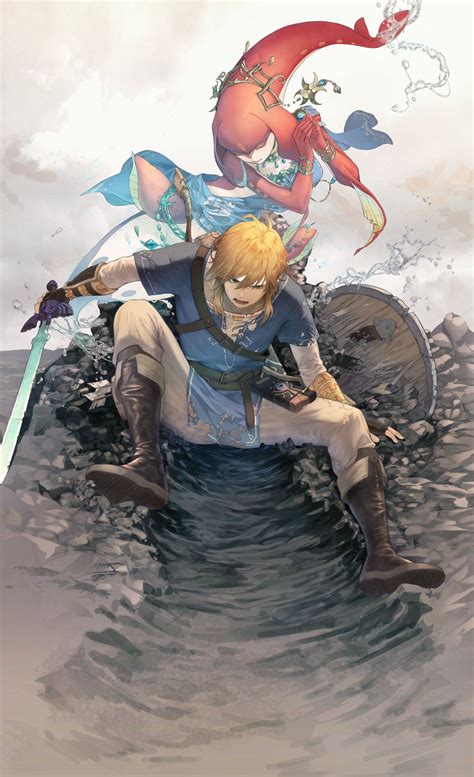 미역맨 Mieyuckman On Twitter Zelda Breath Of Wild Linkandmipha Fan Art The Legend Of Zelda