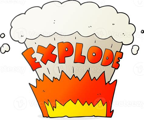 Hand Drawn Cartoon Explosion 45242619 Png