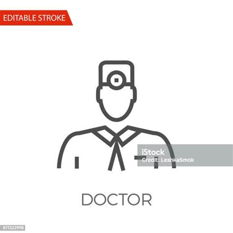醫生細線向量圖示向量圖形及更多人圖片 人 健保和醫療 制服 Istock