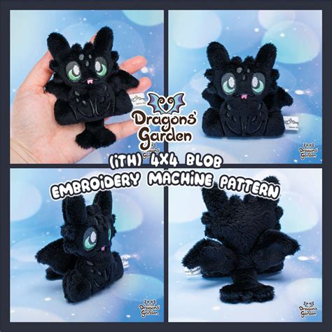 Ith Toothless Blob Plushie Pattern Dragons Garden